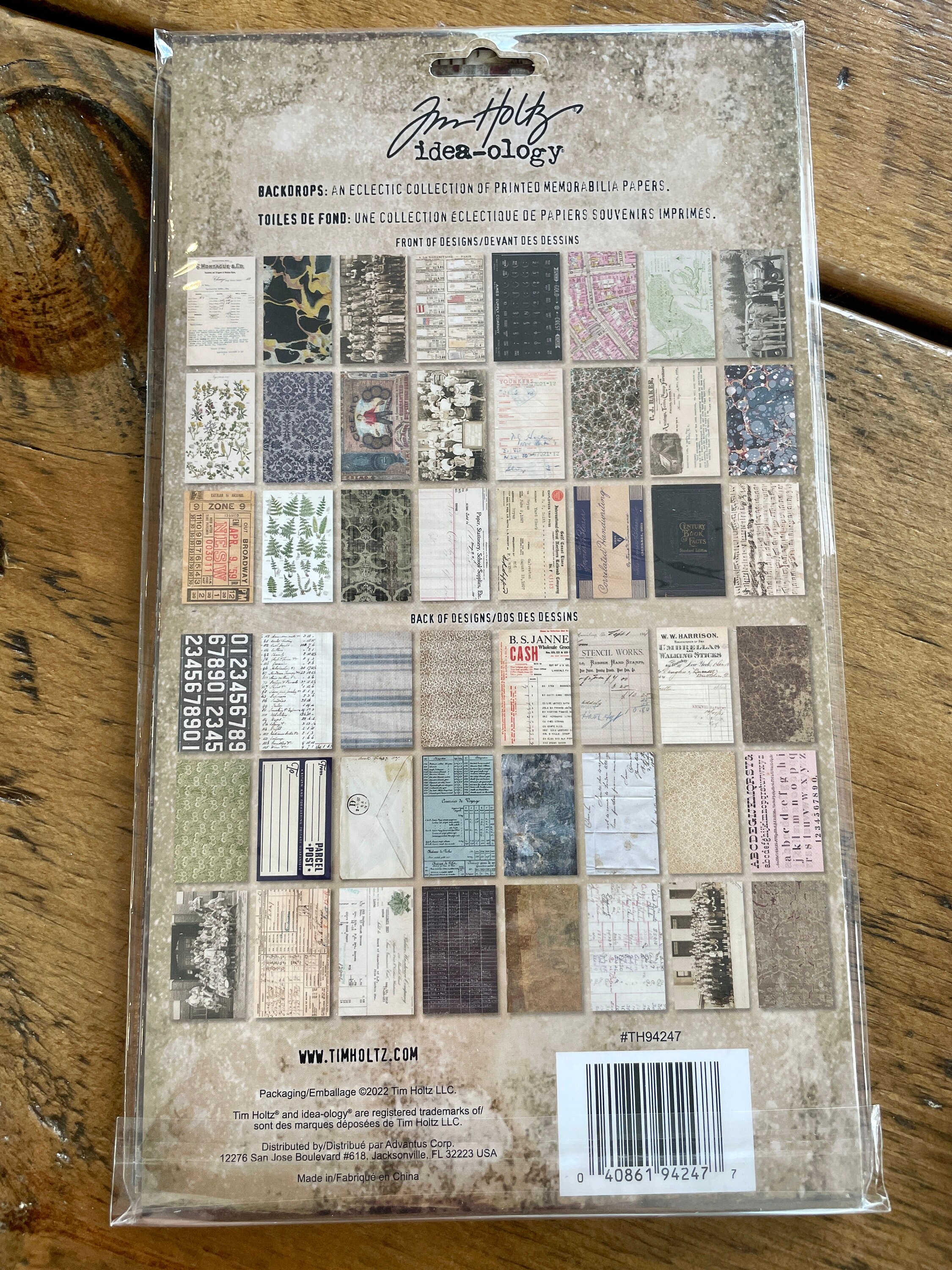 Tim Holtz Volume 3 Idea-ology Backdrops Double-sided Cardstock - Etsy