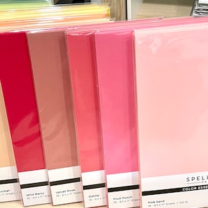 Spellbinders Color Essentials Cardstock 8.5"x11" Choose Your Color ...