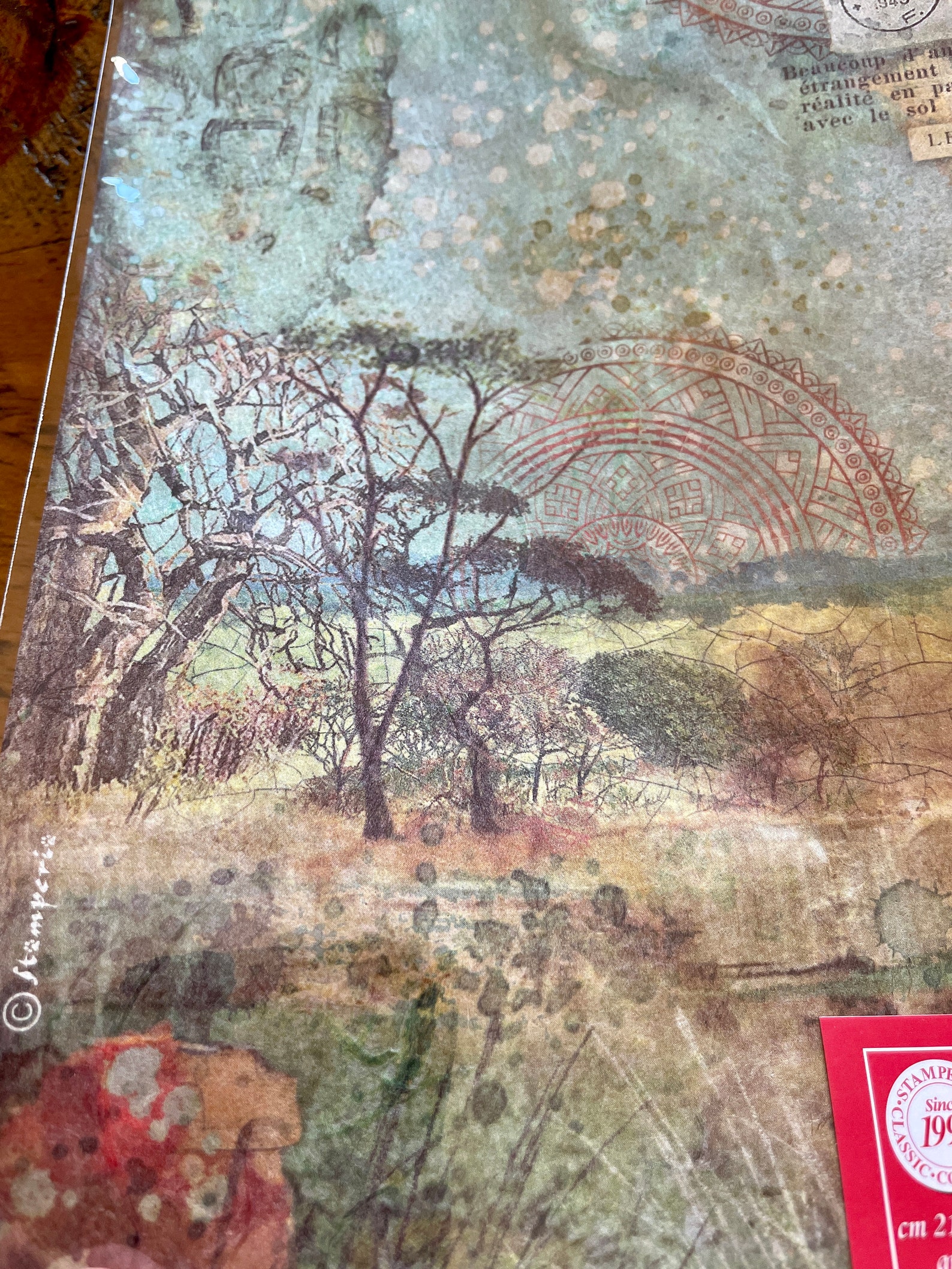 The Tree Savanna Collection Stamperia Rice Paper Sheet - Etsy