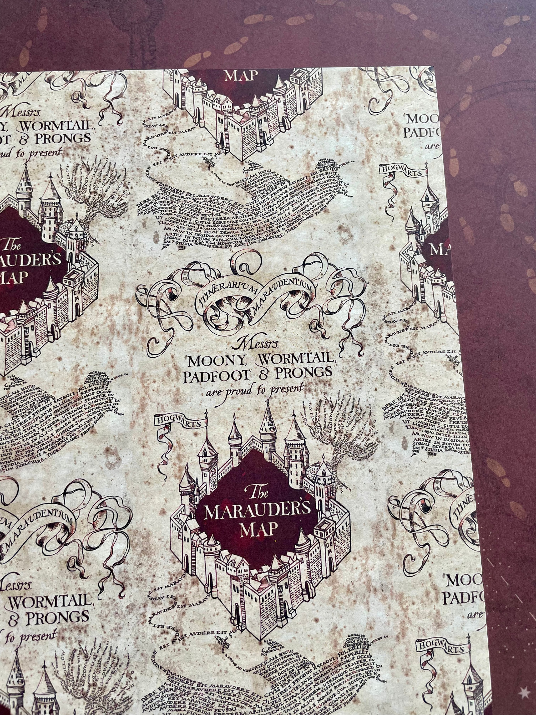 Marauder’s Map Harry Potter Paper House 12 X 12 Double Sided Cardstock ...
