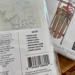 DISCONTINUED Vintage Sled Thinlits Die Set Tim Holtz & Sizzix Holiday 666339 - Etsy