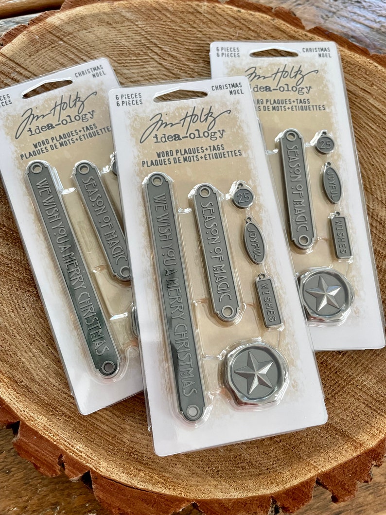 Word Plaques + Tags Tim Holtz Idea Ology Holiday 2023 TH94352 - Etsy