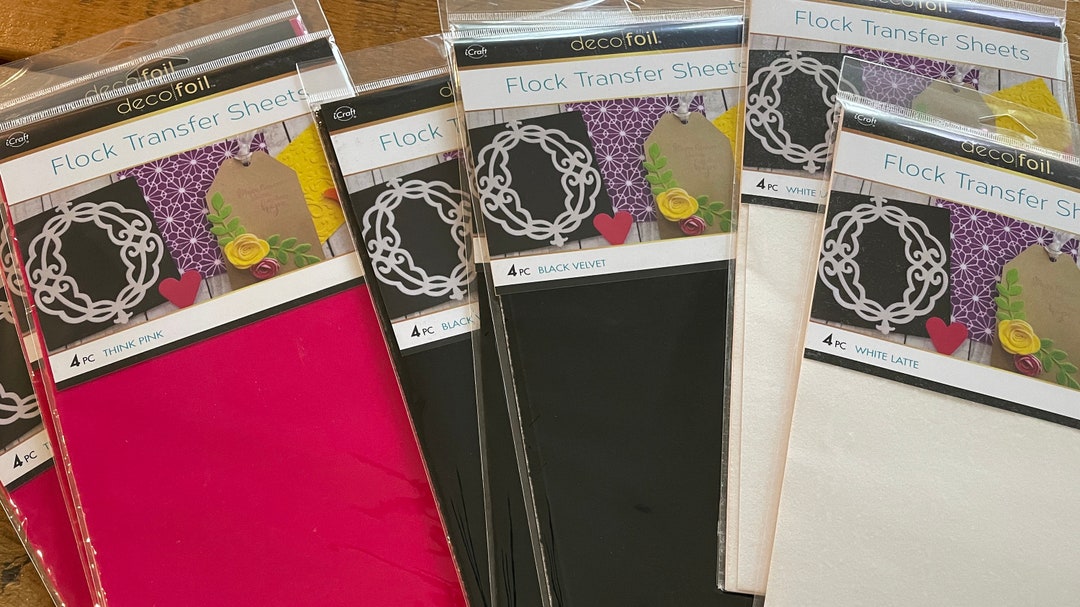 Flock Transfer Sheets by Deco Foil - Choose Your Color - Etsy