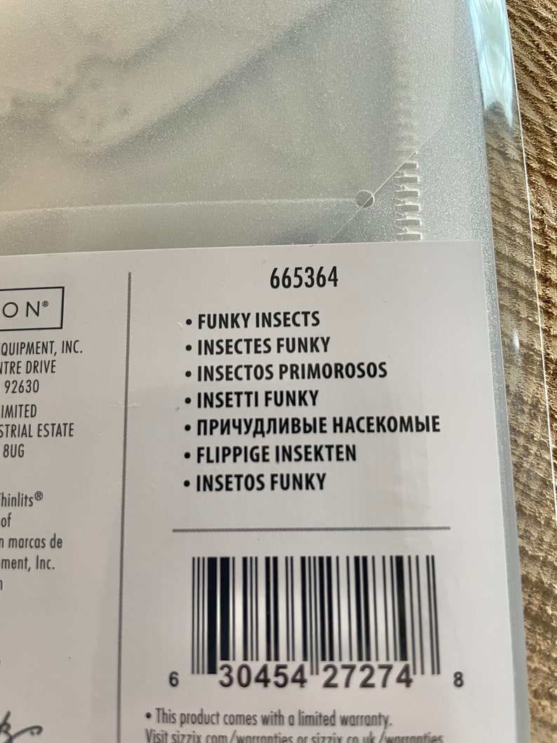 Funky Insects Tim Holtz Thinlits Die Set Sizzix | Etsy