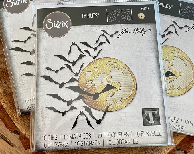 Last Set -moonlight Sizzix Thinlits Dies by Tim Holtz 666386 - Etsy