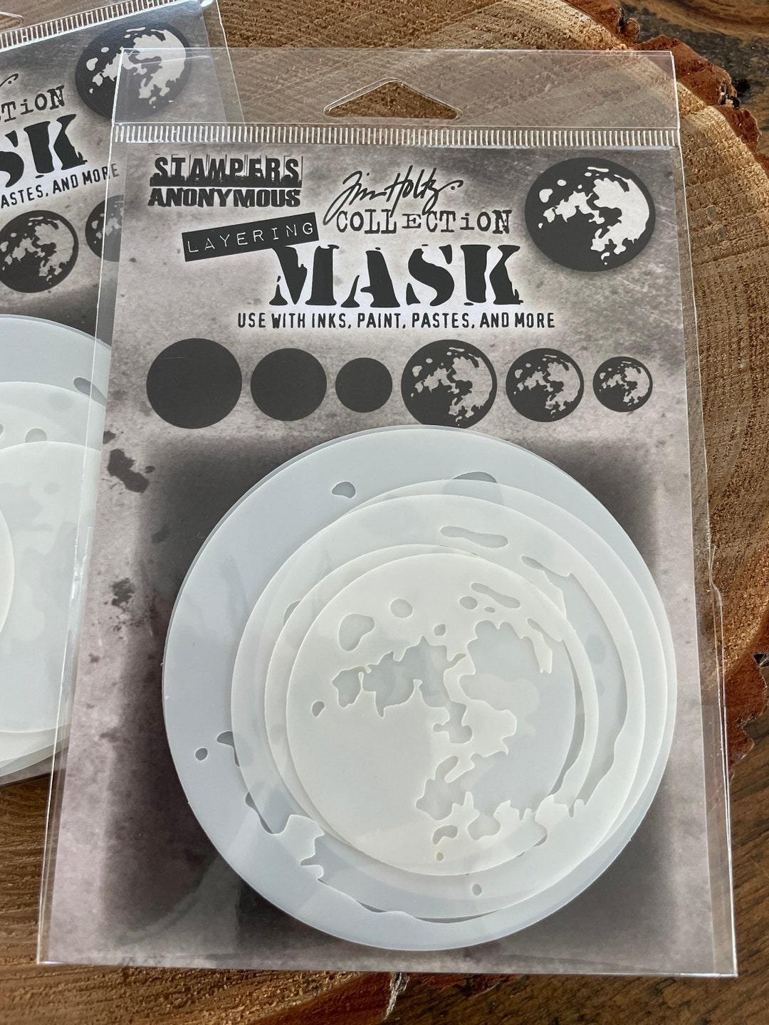 Moon Mask Set Stampers Anonymous - Tim Holtz - Halloween - Layering ...