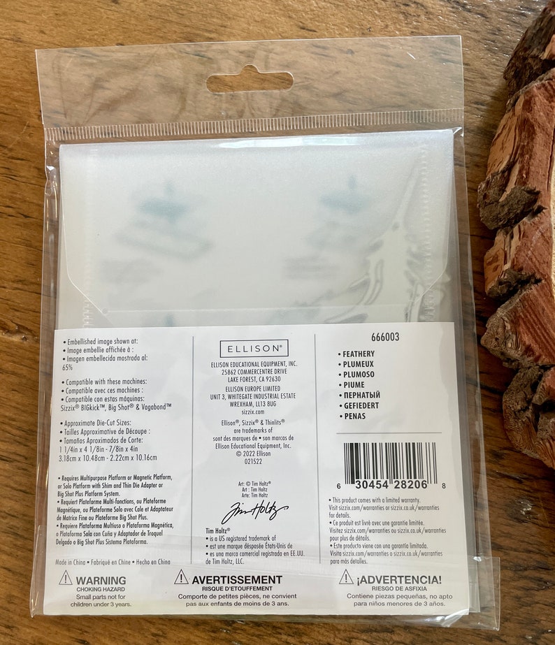 Feathery Sizzix Thinlits Dies by Tim Holtz and Sizzix - Etsy