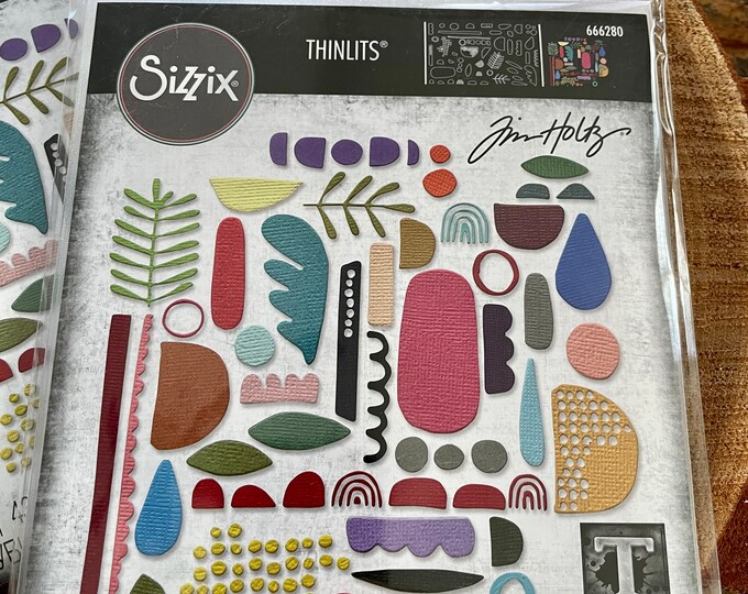 Abstract Elements Sizzix Thinlits Dies by Tim Holtz 43/pkg - Etsy