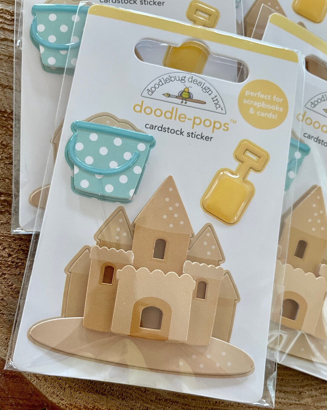 Discontinued Sand-tastic Doodle Pops 3D Stickers Doodlebug Design - Etsy