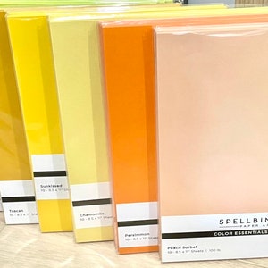 Spellbinders Color Essentials Cardstock 8.5"x11" Choose Your Color ...