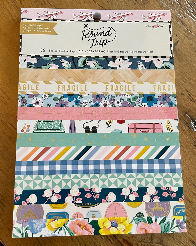 Round Trip 6 X 8 Paper Pad Maggie Holmes Crate Paper - Etsy