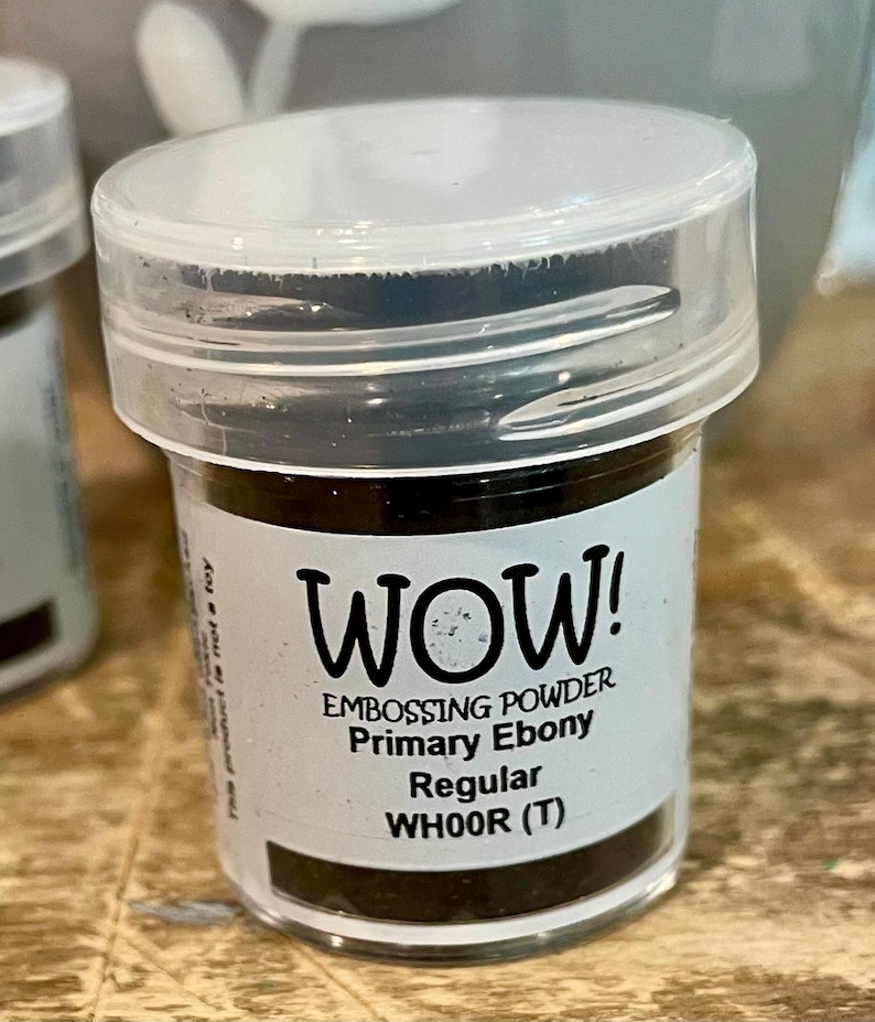 WOW Embossing Powders - Black, White, Clear... Choose Your Color & Mesh ...