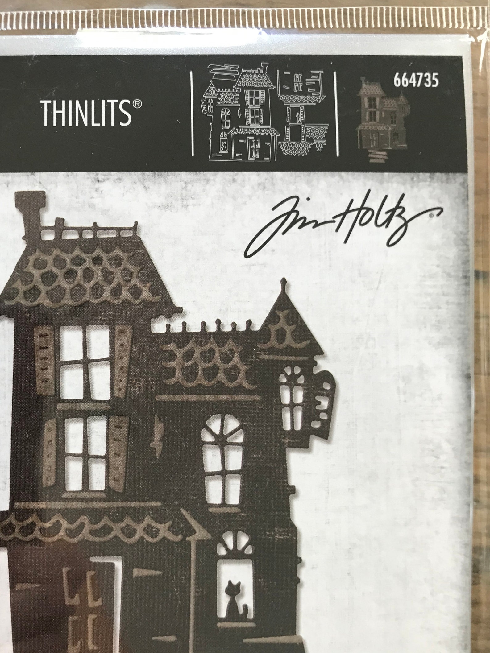 Haunted House Thinlit Die Set by Tim Holtz Sizzix - Etsy
