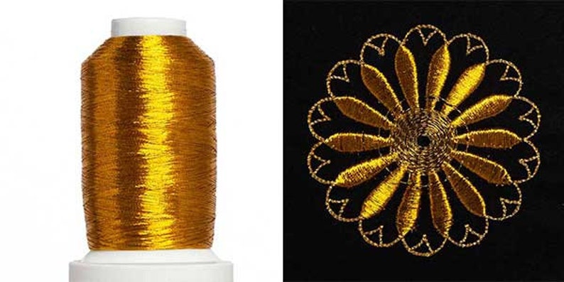Metallic Machine Embroidery Thread Set - Etsy