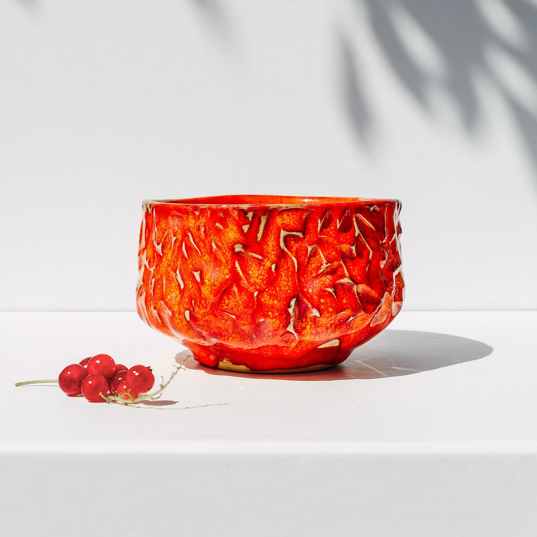 Chawan Matcha Bowl Lava Flow, Chawan Tea Bowl, Chawan Bowl - Etsy