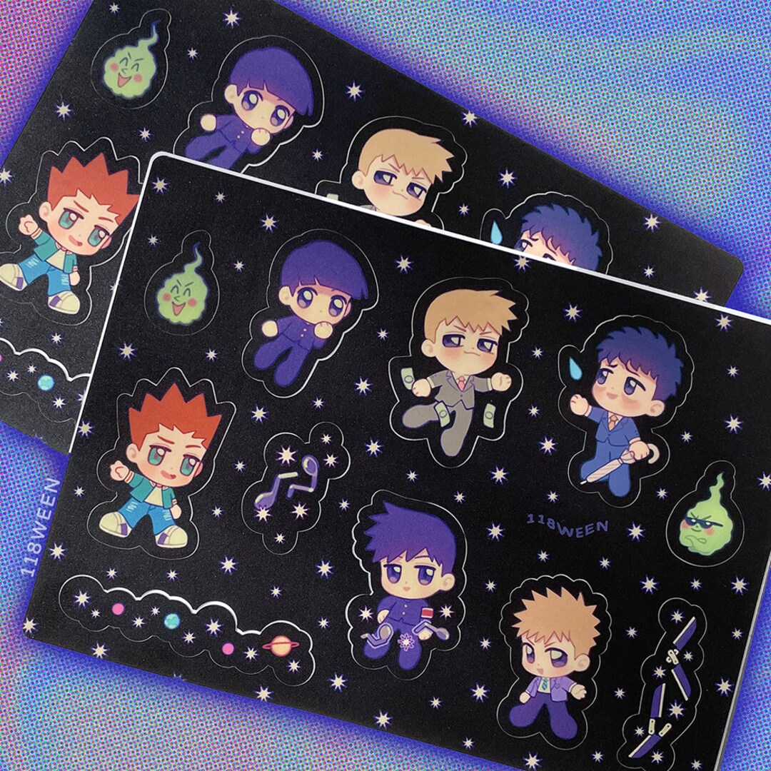 MP100 Mob Psycho 100 High Quality Sticker Sheet - Etsy
