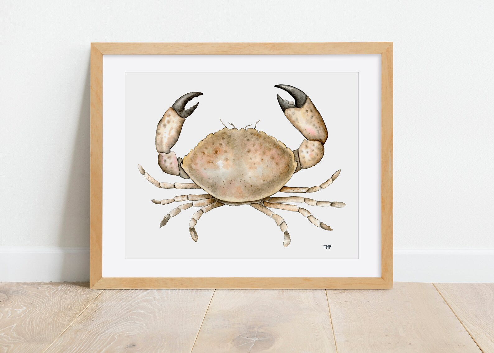 Watercolor Crab Print Set of 3, Crab Print Bundle, Blue Crab Painting ...