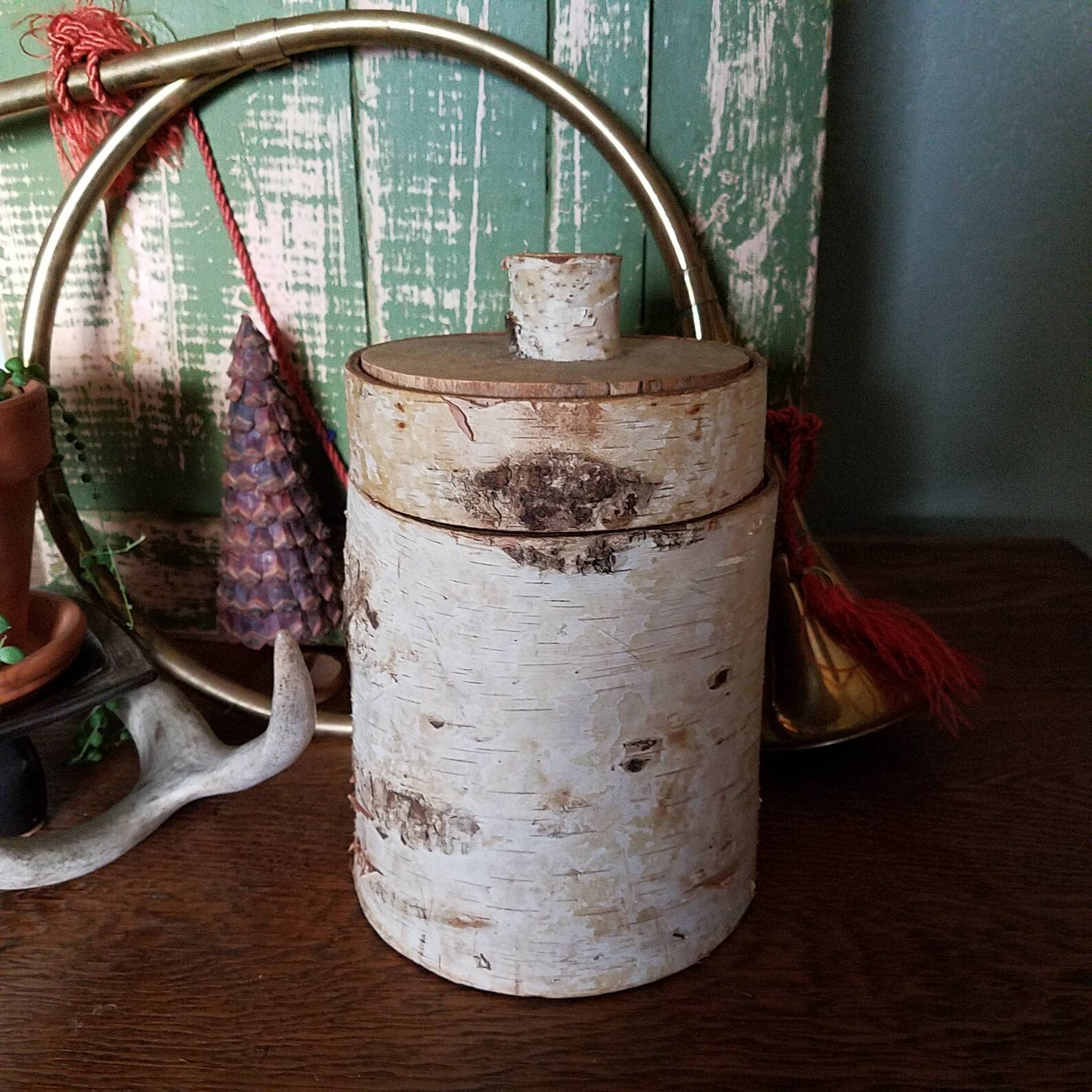 Birch Bark Container / Nature Art / Handmade / Handcrafted / - Etsy