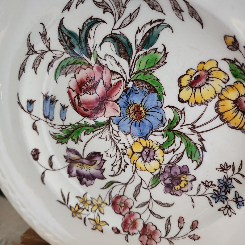 Vintage Vernon Kilns Platter: Mayflower Pattern California Pottery - Etsy