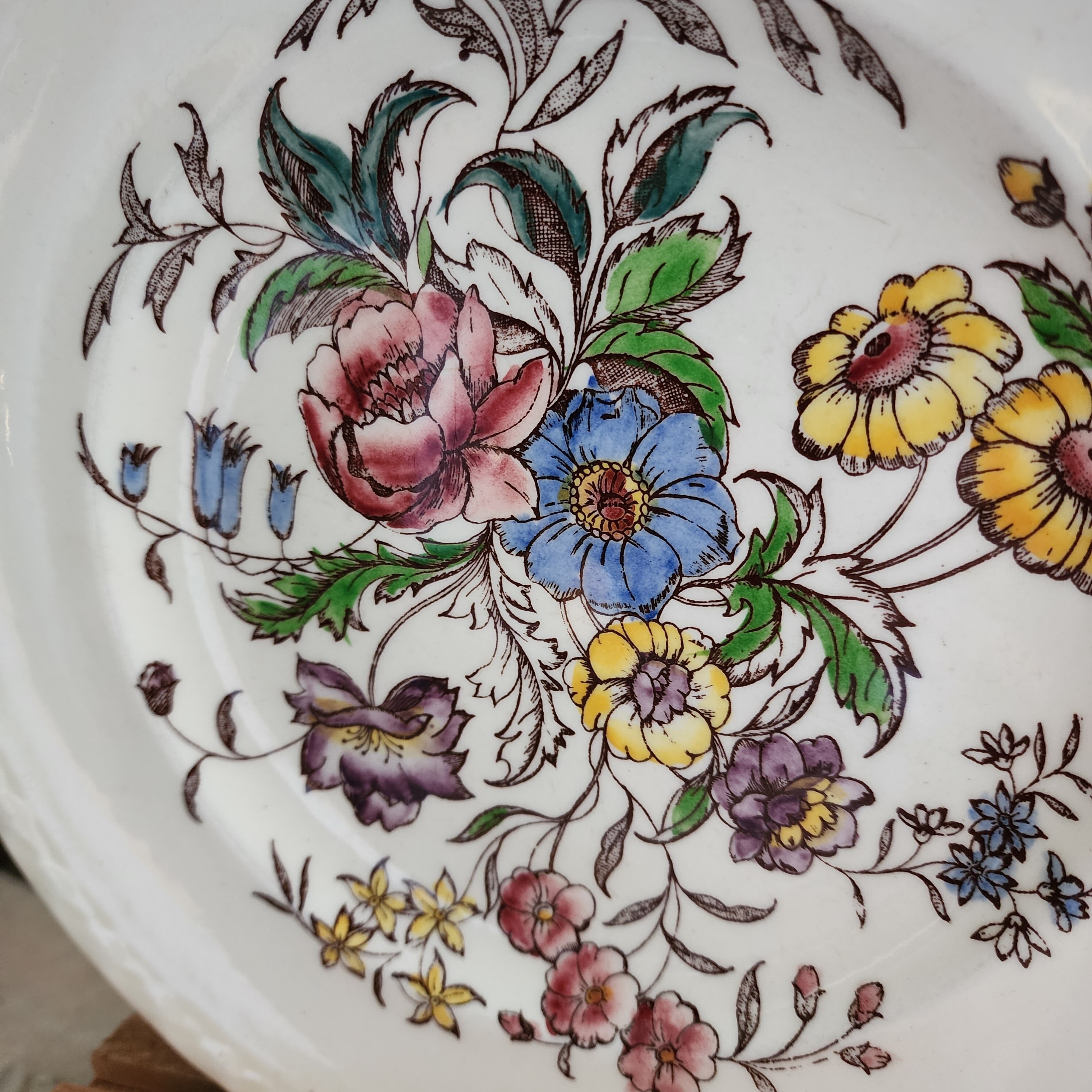 Vintage Vernon Kilns Platter: Mayflower Pattern California Pottery - Etsy