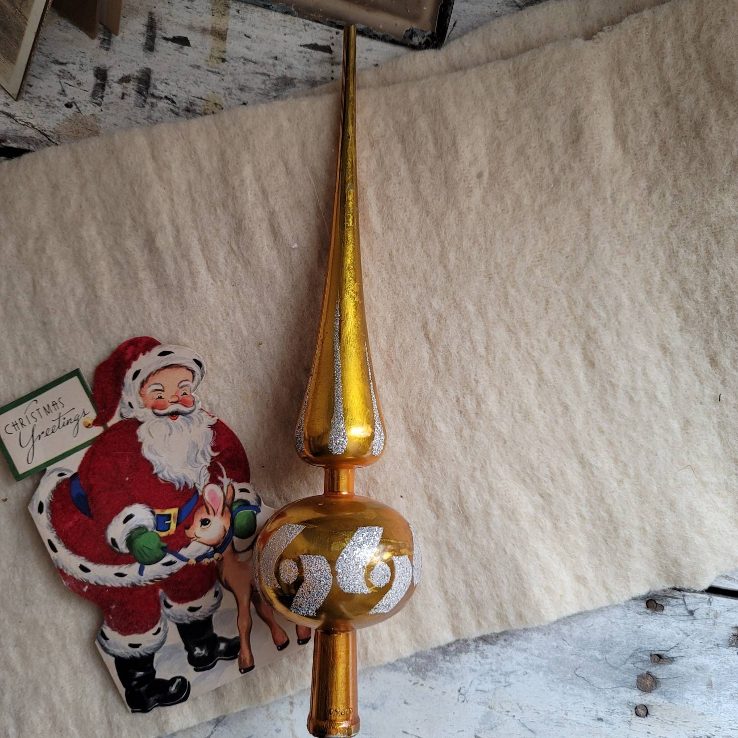 Vintage Christmas Tree Topper / Vintage Christmas / Antique | Etsy