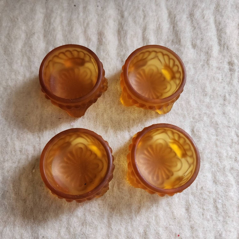 Vintage Salt Dips / Antique Salt Dips / Antique Glass / - Etsy