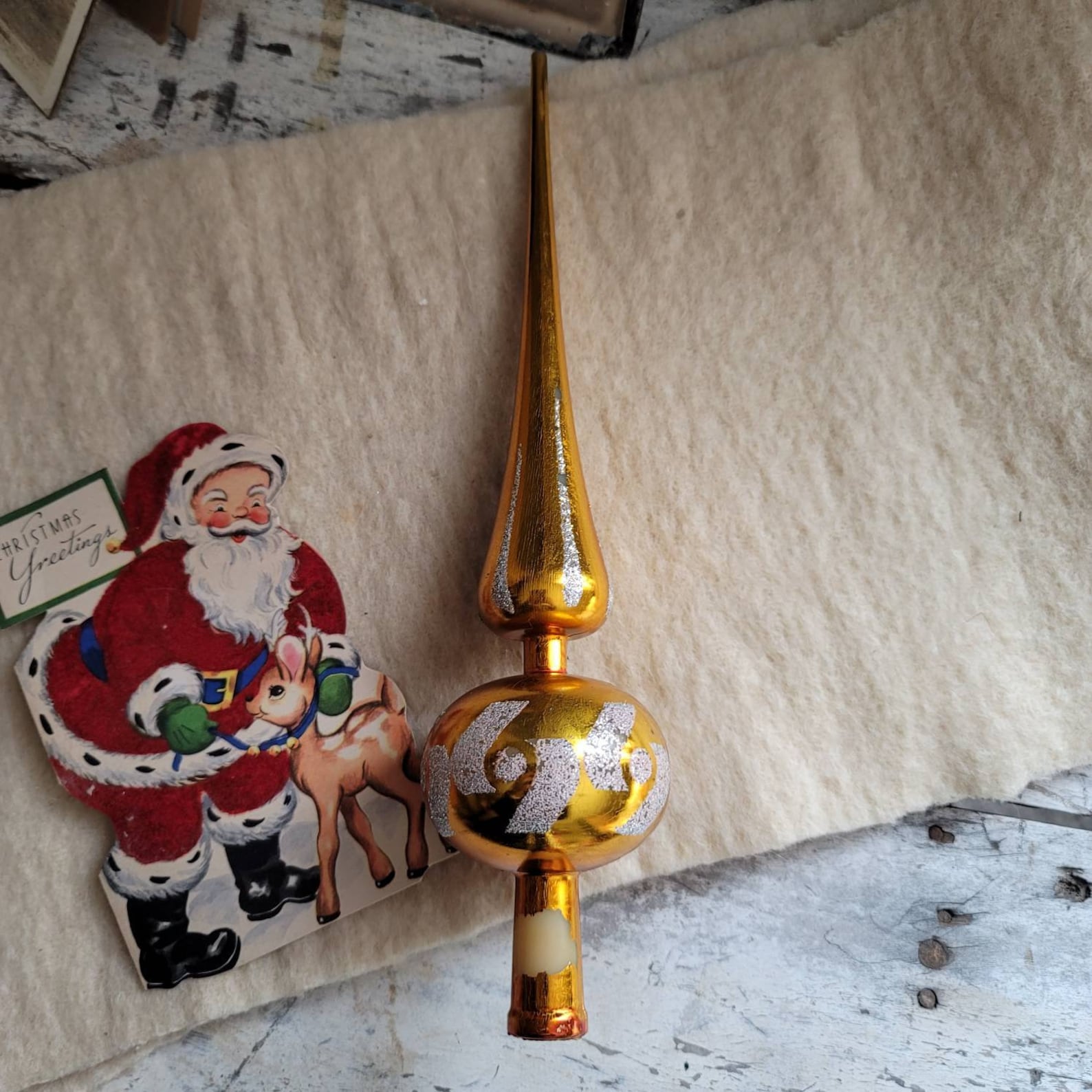 Vintage Christmas Tree Topper / Vintage Christmas / Antique | Etsy