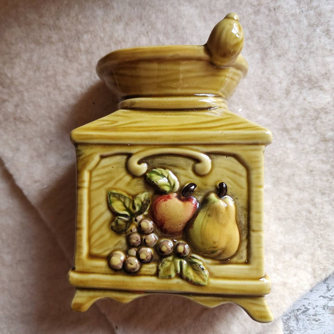Vintage Lefton / Vintage Wall Decor / Vintage Wall Pocket / Wall Pocket ...