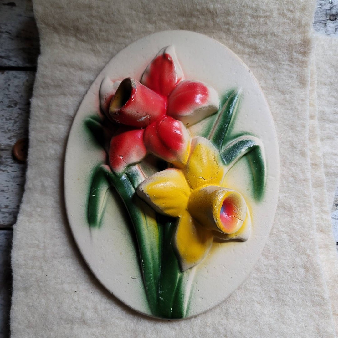 Vintage Chalkware / Chalkware / Vintage Wall Decor / Kitschy / Vintage ...