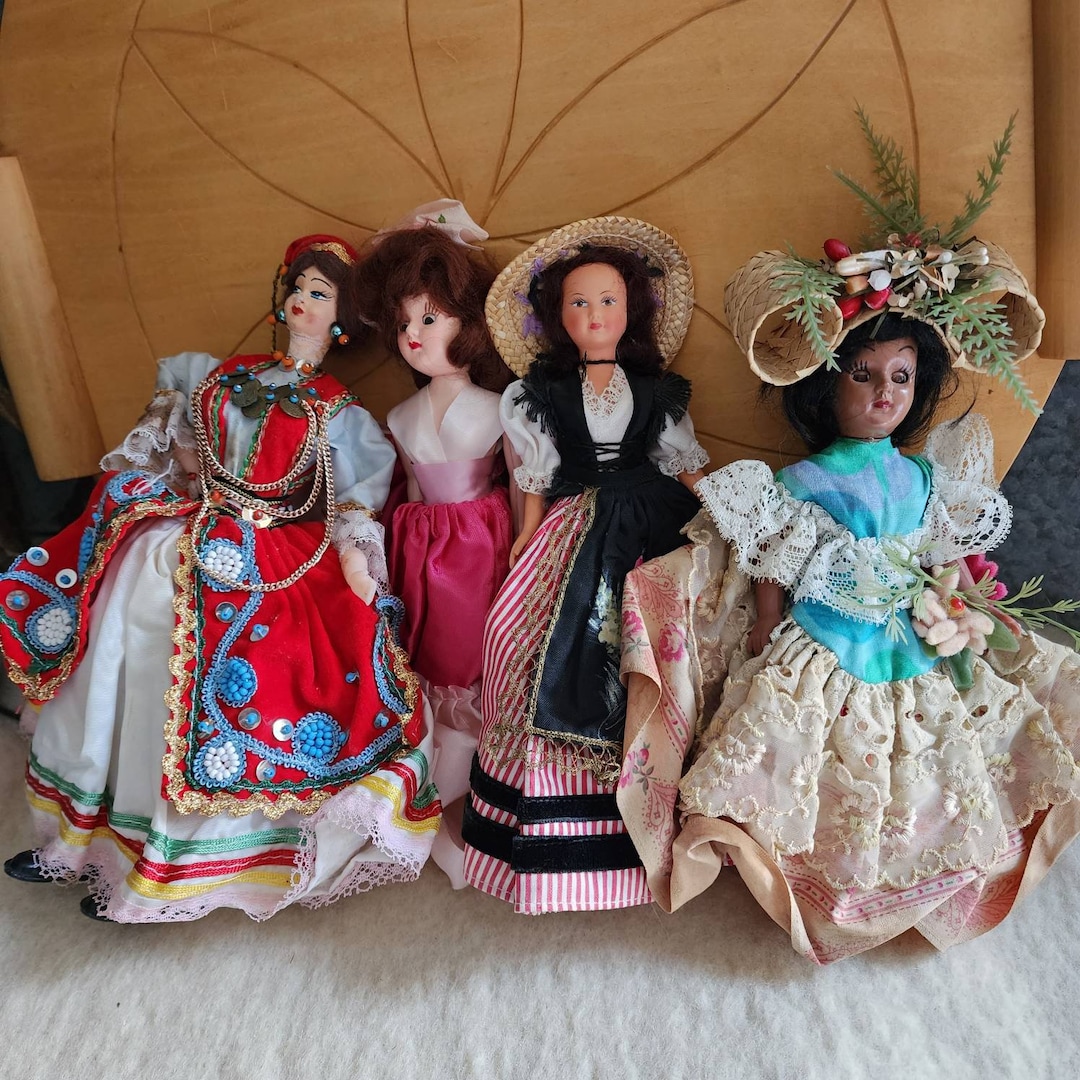 Vintage Dolls / Free Shipping / Antique Dolls / Halloween Decor / Doll ...