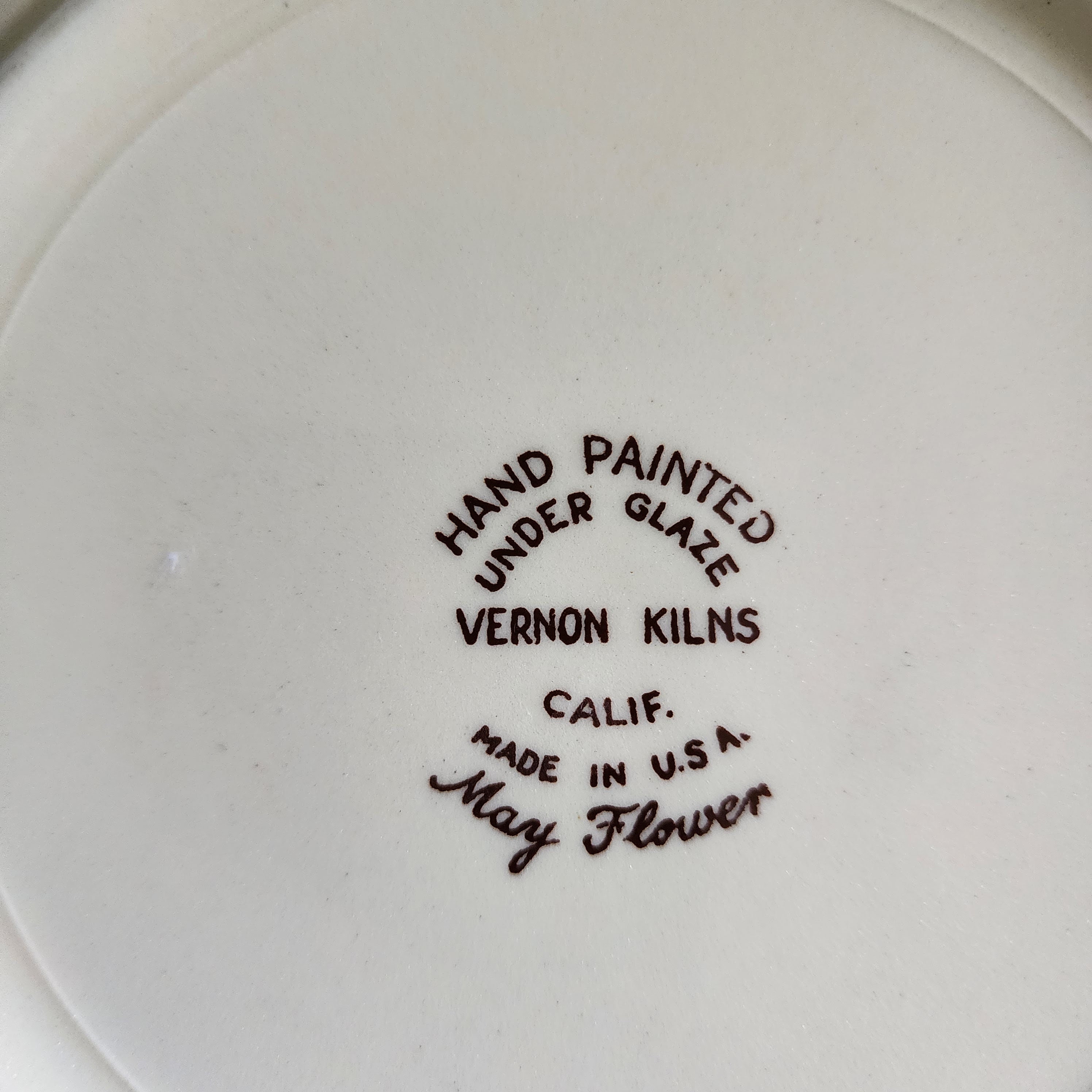 Vintage Vernon Kilns Platter: Mayflower Pattern California Pottery - Etsy