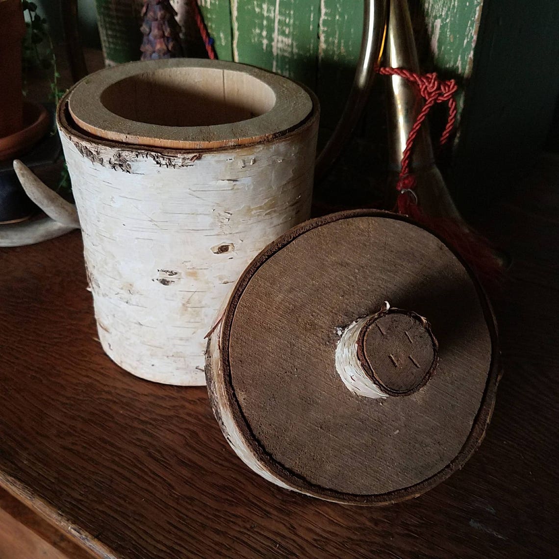 Birch Bark Container / Nature Art / Handmade / Handcrafted / - Etsy