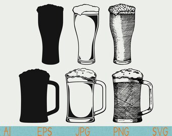 Beer mug stencil | Etsy