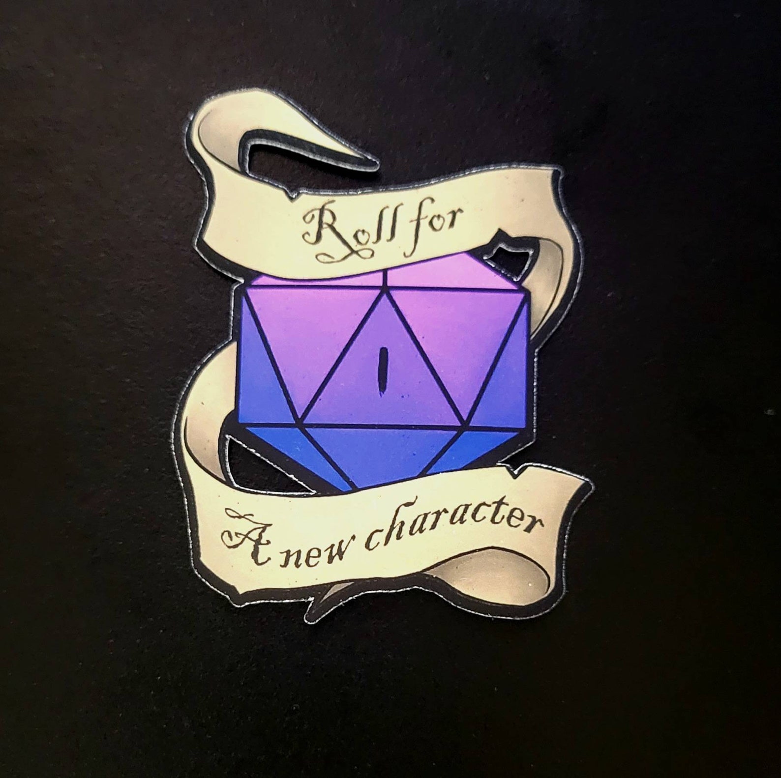 Nat 1 Dungeons and Dragons D20 Sticker - Etsy