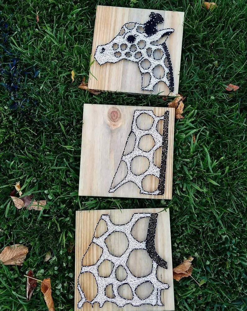 3 Piece Giraffe String Art - Etsy Canada