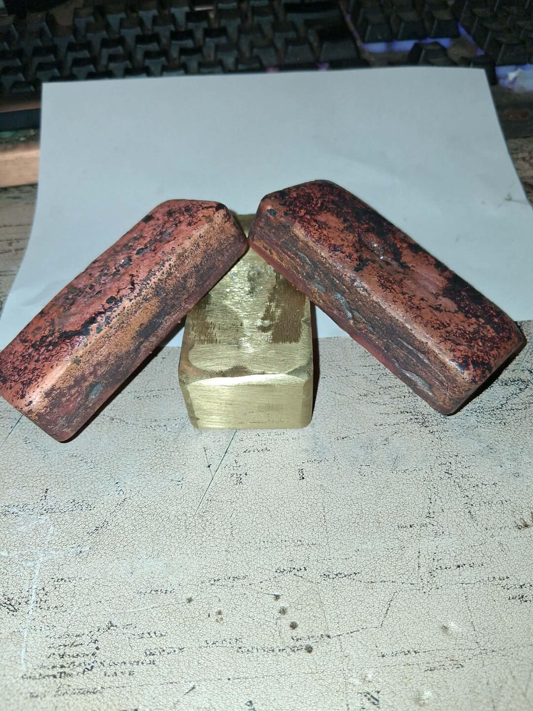 Copper and Brass Ingots for Casting, Paper Weights or Just to Collect ...