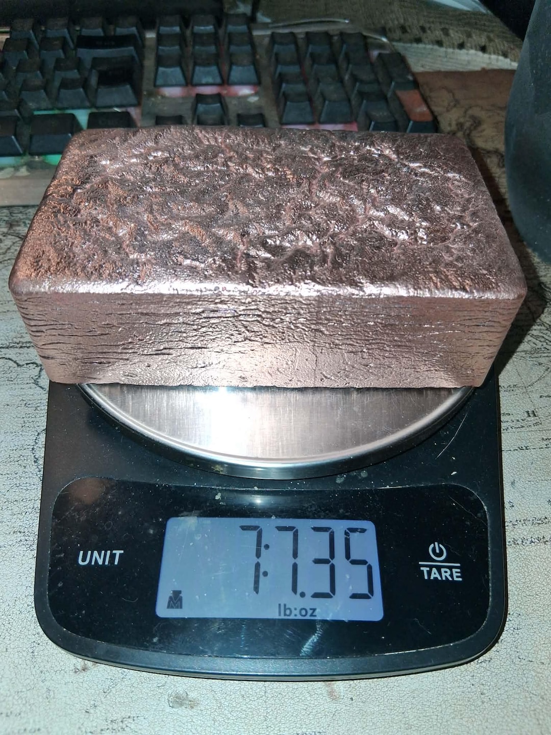 Hand Poured 7plus Lb Pure Copper Bar Ingot, Collector or Casting - Etsy