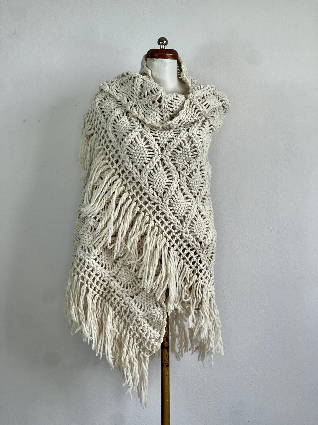 Hand Woven Rebozo, Mexican Rebozo, Woven Wool Rebozo, Mexican Poncho ...