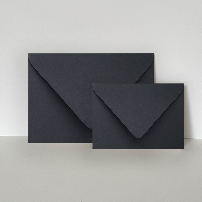 Black Envelopes | A7 Envelopes | 25 Pack - Etsy