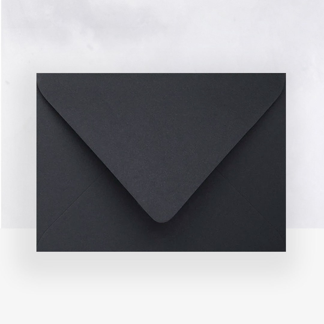 Black Envelopes | A7 Envelopes | 25 Pack - Etsy