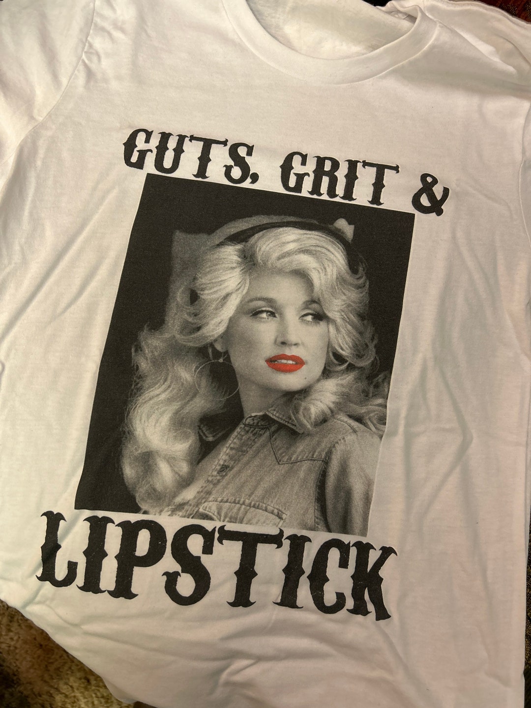 Guts, Grit, and Lipstick Tee - Etsy