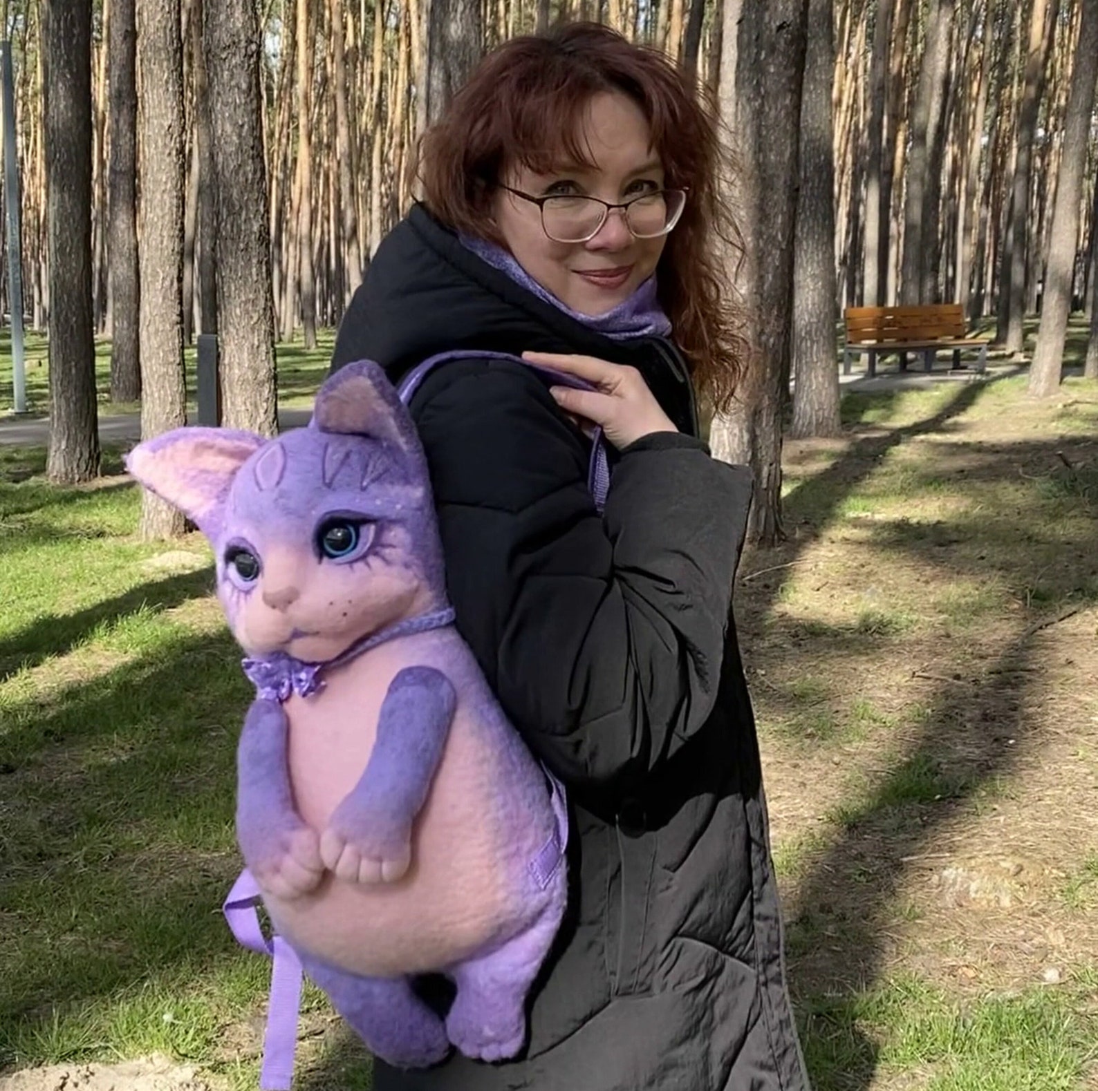 Felted Wool Cat Backpack, Designer Kids Backpack - Etsy