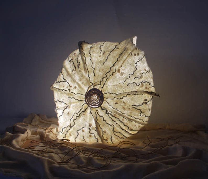 One of a Kind, Felted Lamp. Wool Lamp, Night Light. Ukrainian Seller ...