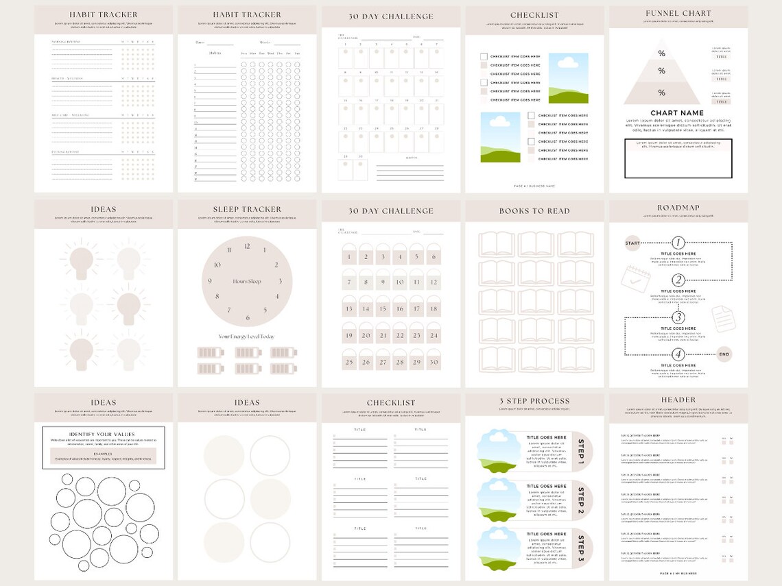 Worksheet Canva Template, Canva Template, Coach Worksheets, Framework ...