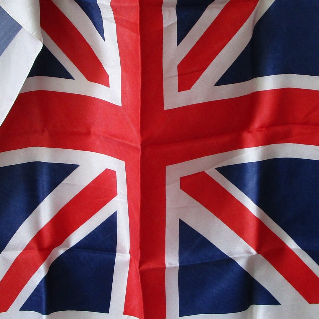 England UK Union Jack Print Vintage Scarf Polyester Square - Etsy UK