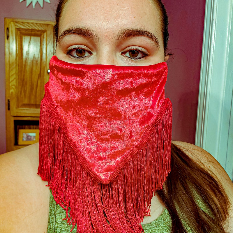 Fringe Mask - Etsy