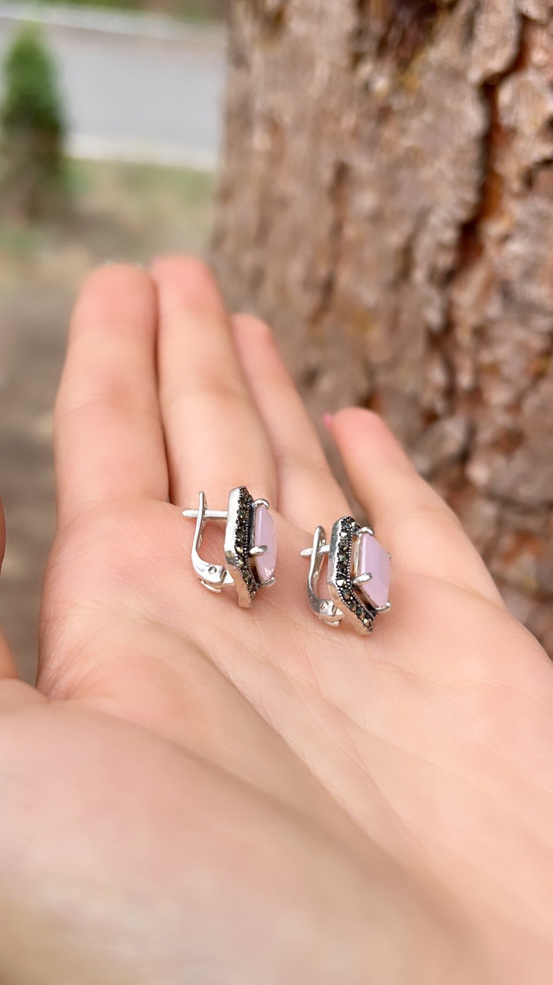 Rose Quartz Marcasite Ring: Sterling Silver 925 Armenian Jewelry - Etsy