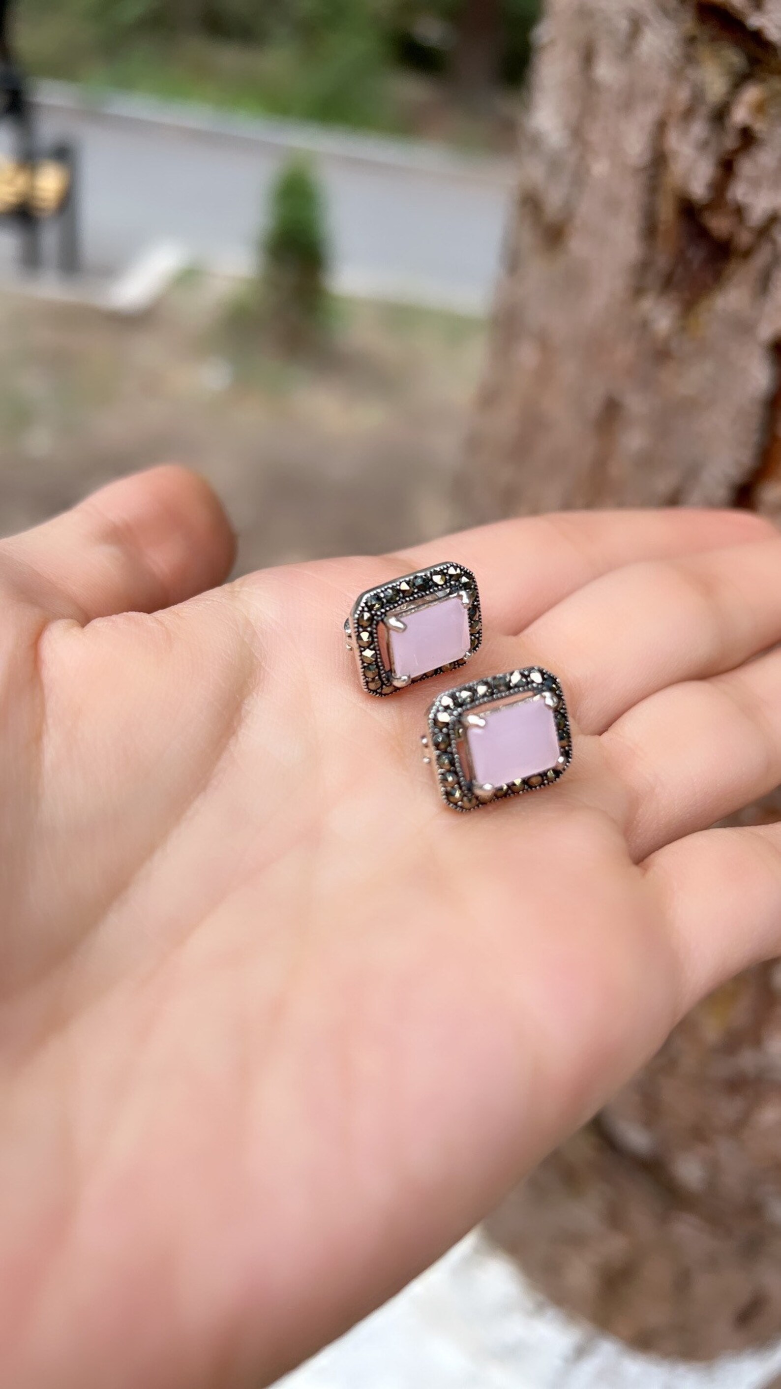 Rose Quartz Marcasite Ring: Sterling Silver 925 Armenian Jewelry - Etsy