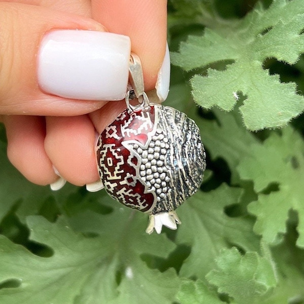 Pomegranate Pendant - Etsy