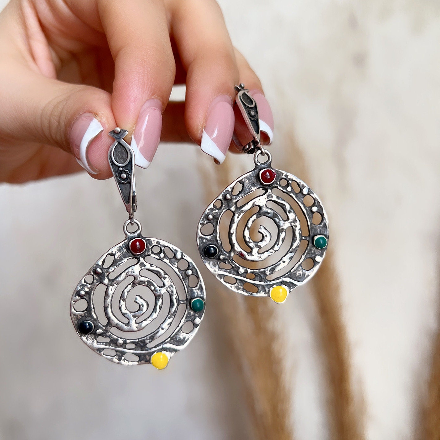 Extra Large Round Jewellery Set STERLING SILVER 925 solar System ...